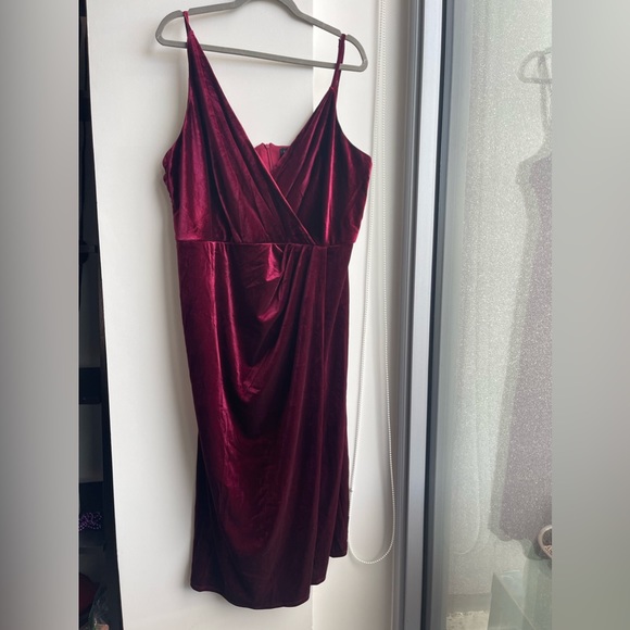 ASOS Curve | Dresses | Velvet Plus Size Asos Dress With Leg Slit | Poshmark
